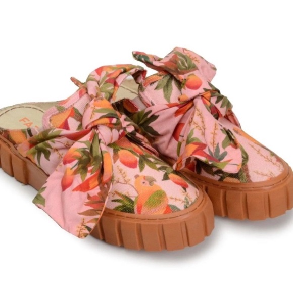 FARM Rio | Shoes | Farm Rio Mango Trees Mule Sneaker With Bow Size Us 7 ...